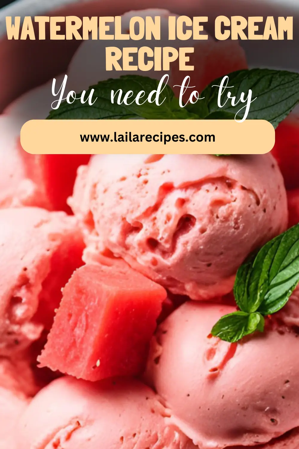 Watermelon Ice Cream Recipe